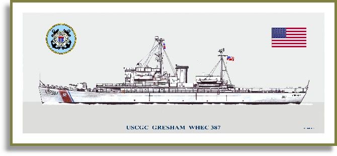 USCGC Gresham WHEC-387 Print - Other Ships G-M - PriorService.com