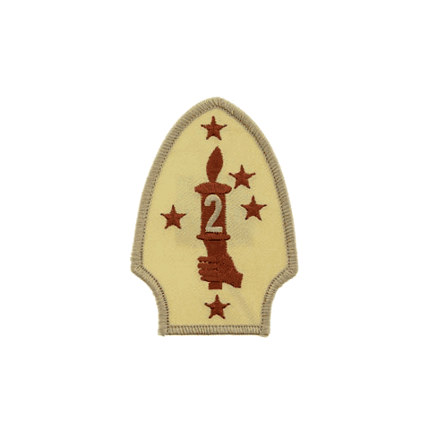 USMC 2nd Division Desert 3 1/2" Patch - Marine Corp Patches ...