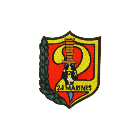 USMC 2nd Marine Regiment 3 3/8" Patch - Marine Corp Patches ...