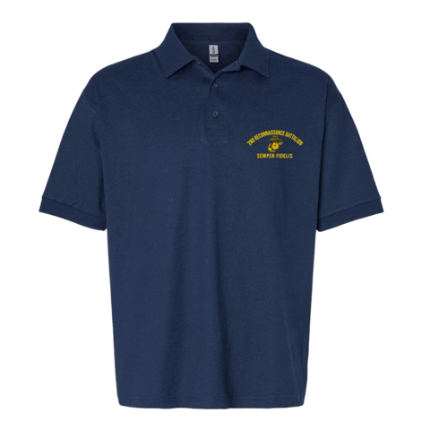 USMC 2nd Reconnaissance Battalion Semper Fidelis Polo Shirt - US Marine ...