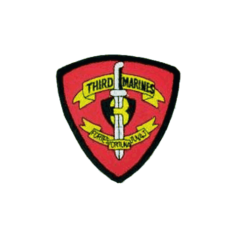 USMC 3rd Marine Regiment 3" Patch - Marine Corp Patches - PriorService.com