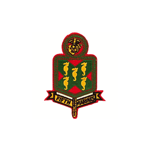 USMC 5th Marine Regiment 3 3/4" Patch - Marine Corp Patches ...