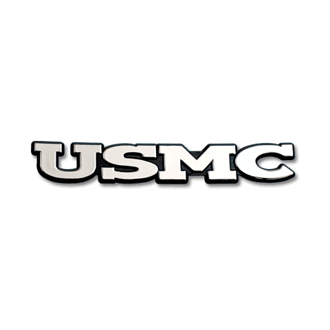 USMC Chrome Auto Emblem - Military Auto Emblems - PriorService.com