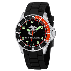 Retro US Marine Corps Watch with Leather Strap - US Marine Corps Wrist ...