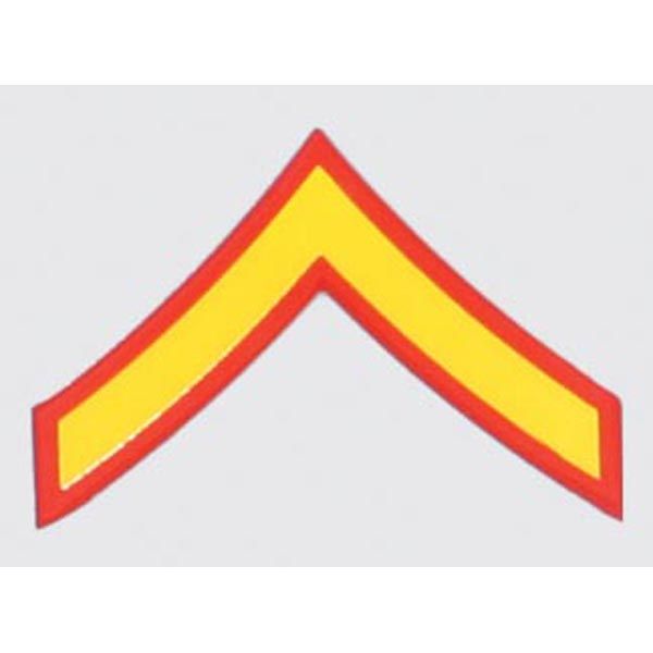 USMC E-2 Private 1st Class Decal - USMC Rank Decals - PriorService.com