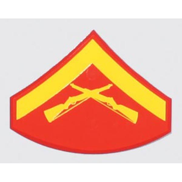 USMC E-3 Lance Corporal Decal - USMC Rank Decals - PriorService.com