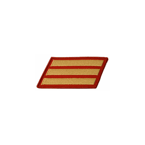 USMC Gold on Red Embroidered Service Strips - 3 - USMC Embroidered ...
