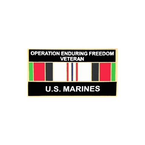 USMC Operation Enduring Freedom Veteran Pin - Small Assorted Pins ...