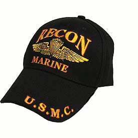 USMC Recon Marine Embroidered Ball Cap - New Embroidered Ball Caps ...