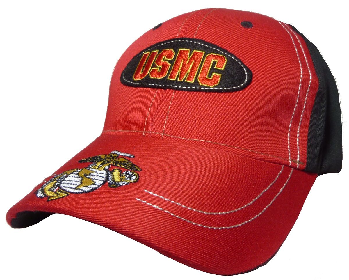 USMC Red Oval Cap - US Marine Corps Caps - PriorService.com