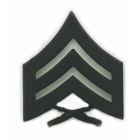 USMC Sergeant E-5 Collar Rank Pair - Marine Corps Subdued Collar Rank ...