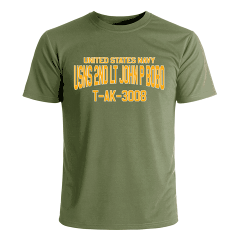 USNS 2nd Lt John P Bobo T-AK-3008 T-Shirt - Active Service US Navy Ship ...