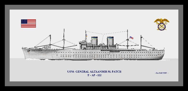 USNS General Alexander M. Patch T-AP-122 Ship Print - NEW Ship Prints ...