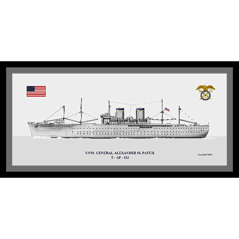 USNS General Alexander M. Patch T-AP-122 Ship Print - NEW Ship Prints ...