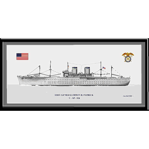USNS General Edwin D. Patrick T-AP-124 Ship Print - NEW Ship Prints ...