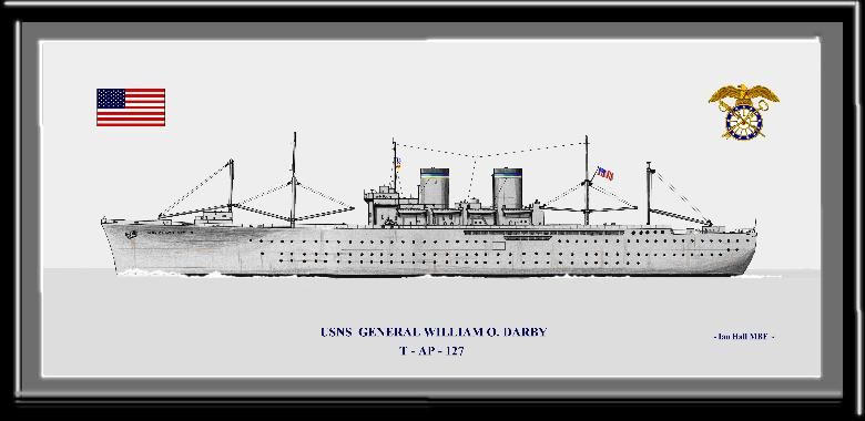 USNS General William O. Darby T-AP-127 Ship Print - NEW Ship Prints ...