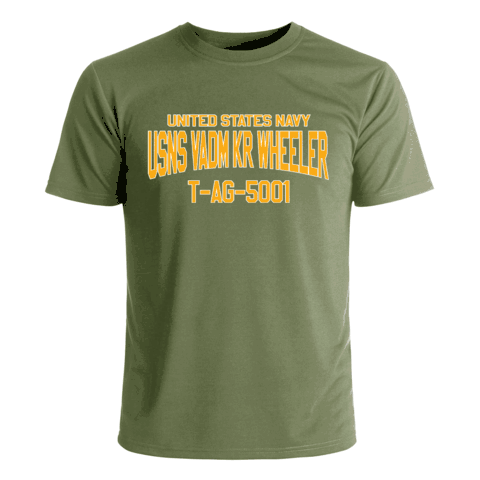 USNS VADM KR Wheeler T-AG-5001 T-Shirt - Active Service US Navy Ship T ...