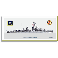 USS Edison DD-439 Print - Destroyers A-F - PriorService.com