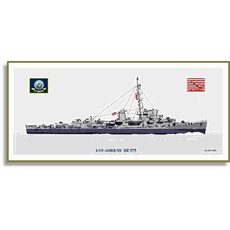 USS Edison DD-439 Print - Destroyers A-F - PriorService.com