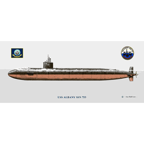 USS Albany SSN-753 Print - USS Albany SSN-753 - PriorService.com