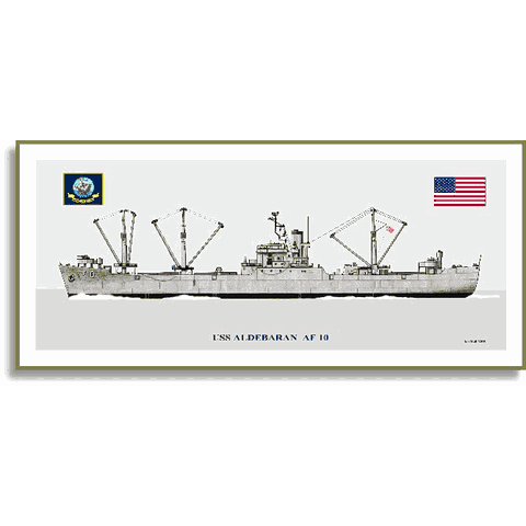 USS Aldebaran AF-10 Print - Other Ships A-F - PriorService.com