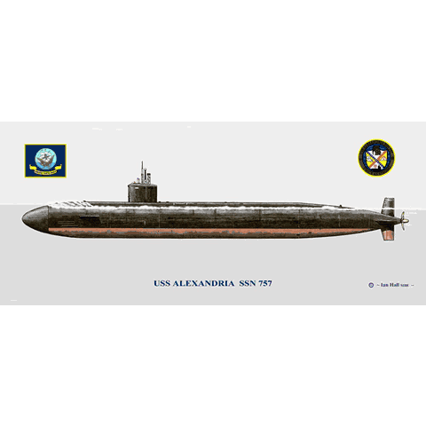 USS Alexandria SSN-757 Print - Submarines A-F - PriorService.com