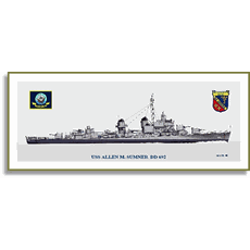USS Edison DD-439 Print - Destroyers A-F - PriorService.com