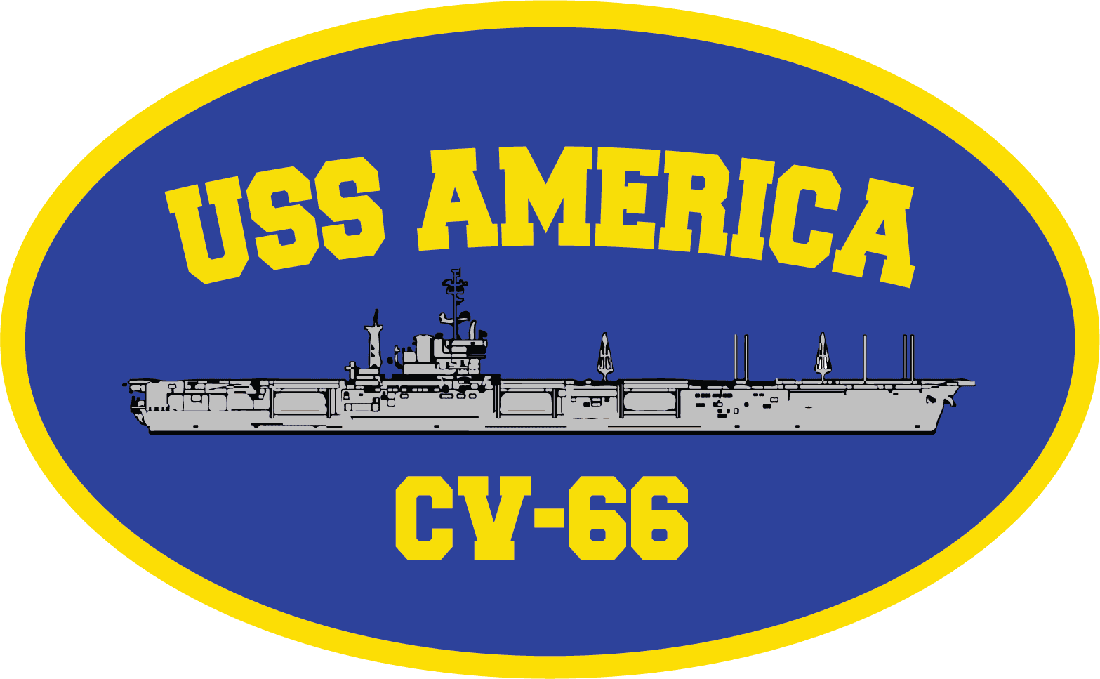 USS America CV-66 Decal - US Navy Aircraft Carrier Decals ...