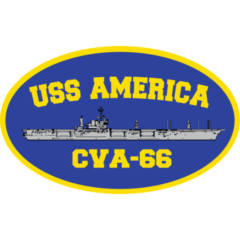 USS America CVA-66 Decal - US Navy Aircraft Carrier Decals ...