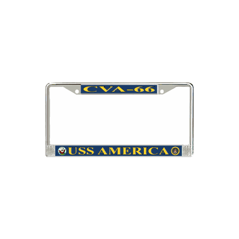 USS America CVA-66 License Plate Frame|Custom Personalized License ...
