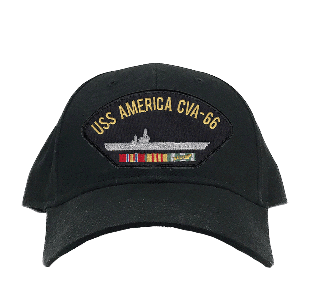 USS America CVA-66 Vietnam Ball Cap - US Navy Aircraft Carrier Vietnam ...