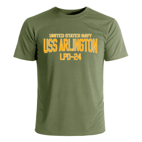 USS Arlington LPD-24 T-Shirt - Active Service US Navy Ship T-Shirts ...