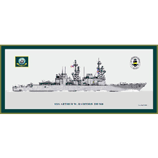 USS Edison DD-439 Print - Destroyers A-F - PriorService.com
