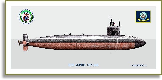 USS Aspro SSN-648 Print - Submarines A-F - PriorService.com
