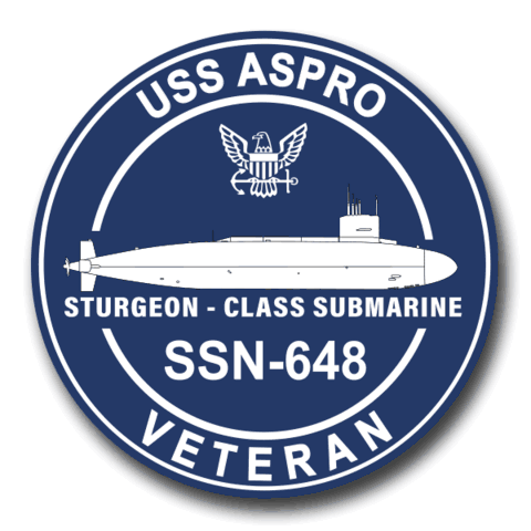 USS Aspro SSN-648 Silhouette Veteran Decal - US Navy Submarine Veteran ...