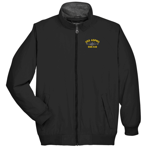 USS Aspro SSN-648 with Dolphins Embroidered 3-Season Jacket - US Navy ...