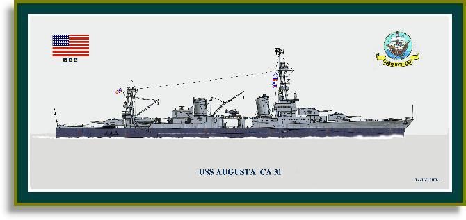 USS Augusta CA-31 Print - Cruisers A-F - PriorService.com