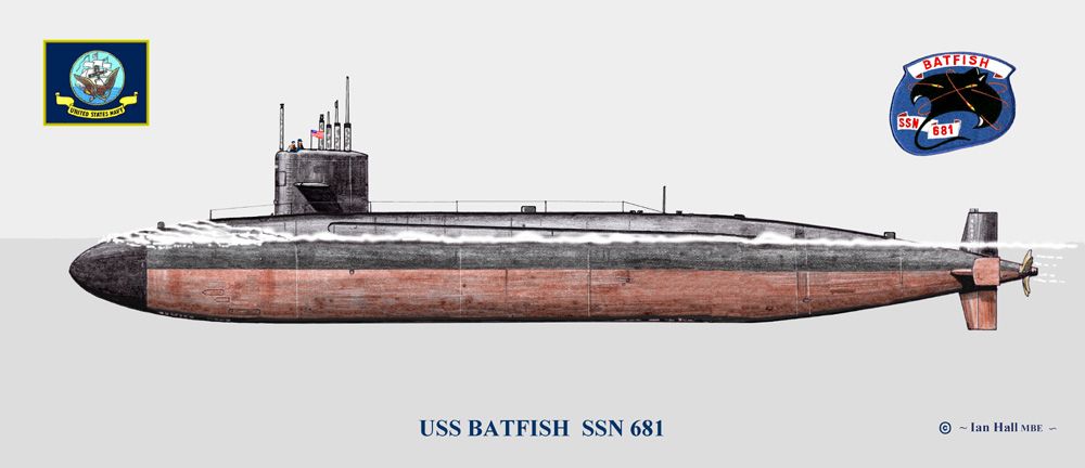USS Batfish SSN-681 Print - Submarines A-F - PriorService.com
