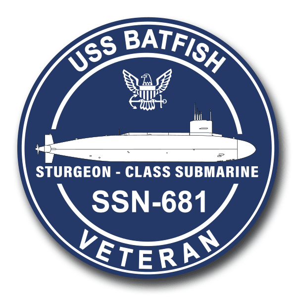 USS Batfish SSN-681 Silhouette Veteran Decal - US Navy Submarine ...