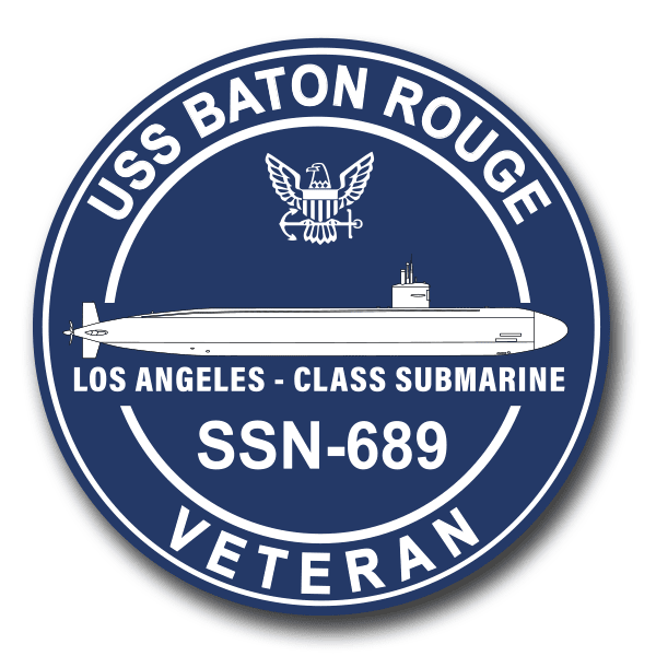 USS Baton Rouge SSN-689 Silhouette Veteran Decal - US Navy Submarine ...