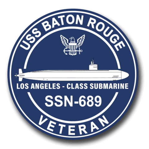 USS Baton Rouge SSN-689 Silhouette Veteran Decal - US Navy Submarine ...