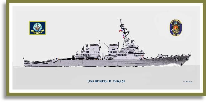 USS Benfold DDG 65 Print - Destroyers A-F - PriorService.com