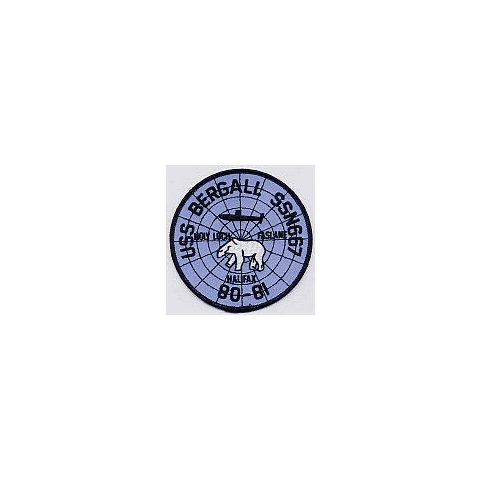 USS Bergall SSN 667 Patch - Submarines 600-699 - PriorService.com