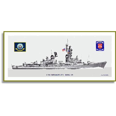 USS Berkeley DDG-15 Print - Destroyers A-F - PriorService.com