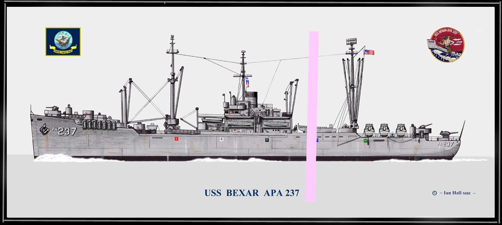 USS Bexar APA-237 Print - Other Ship Prints - PriorService.com
