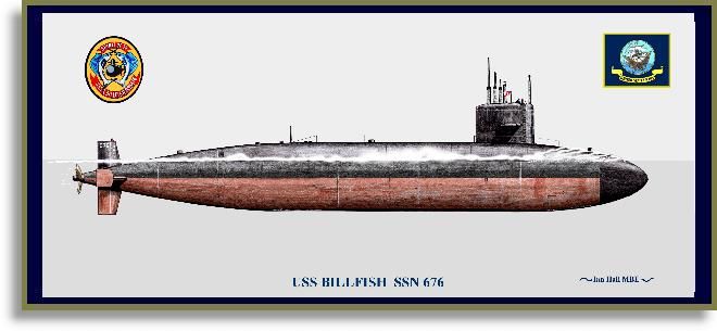 USS Billfish SSN-676 Print - Submarines A-F - PriorService.com