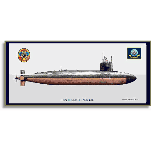 USS Billfish SSN-676 Print - Submarines A-F - PriorService.com