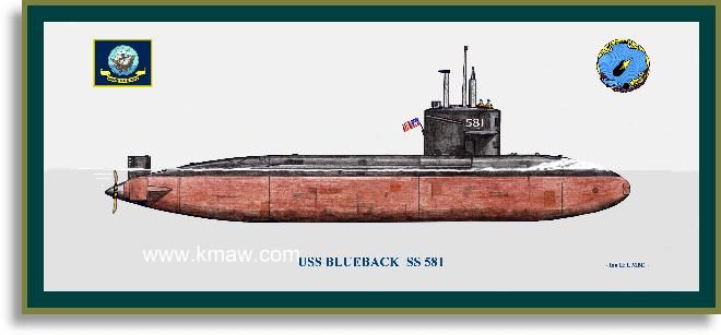 USS Blueback SS-581 Print - Submarines A-F - PriorService.com