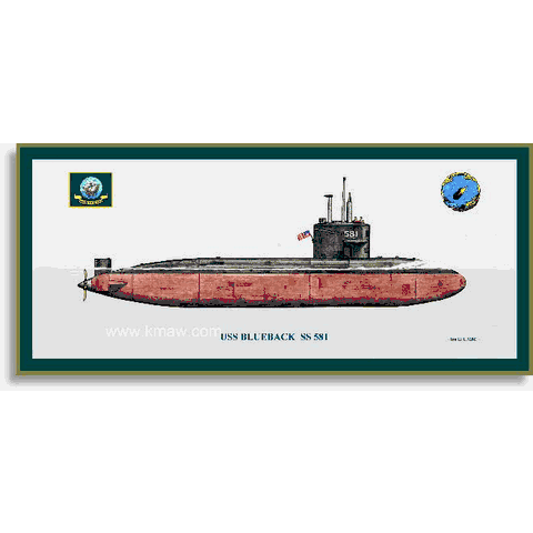 USS Blueback SS-581 Print - Submarines A-F - PriorService.com
