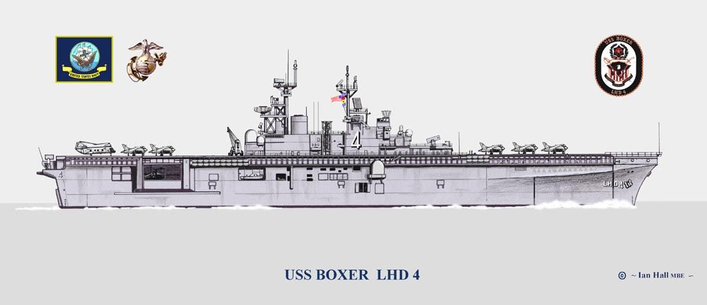 USS Boxer LHD-4 Print - Amphibious A-F - PriorService.com